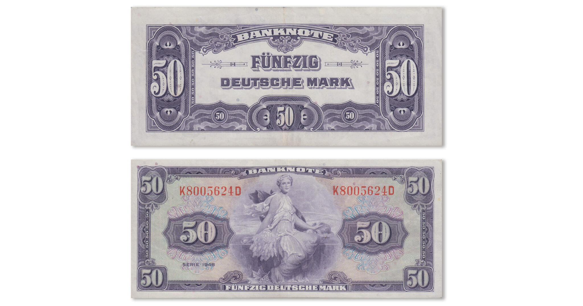 Gestempelter Ostropa-Block & der erste 50 DM-Schein - 3/2023 zWdB