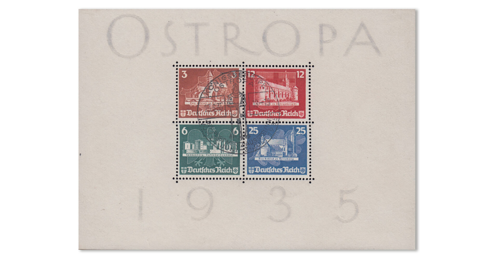 Gestempelter Ostropa-Block & der erste 50 DM-Schein - 3/2023 zWdB